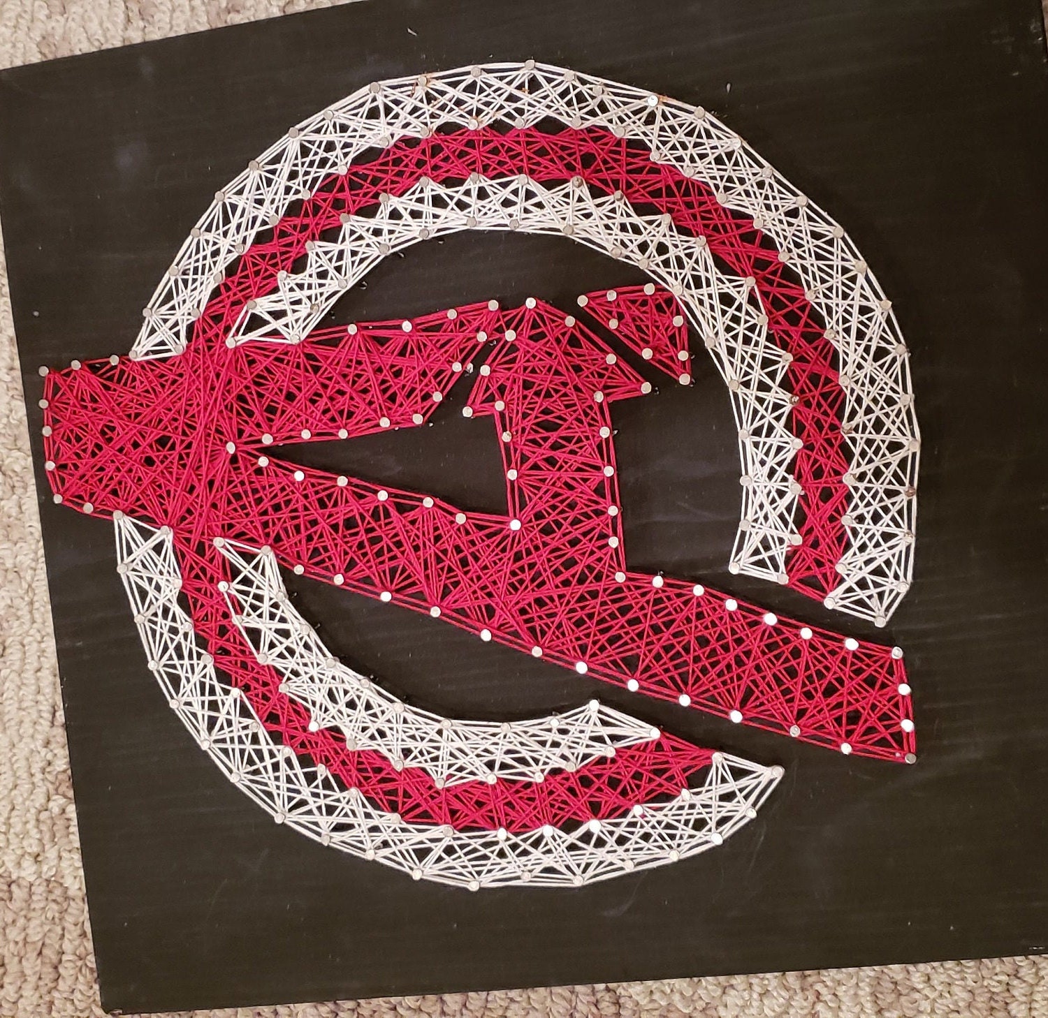 Avengers String Art/superheroes Nail and String Art - Etsy