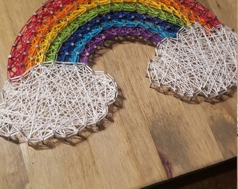 String Art Rainbow | Etsy