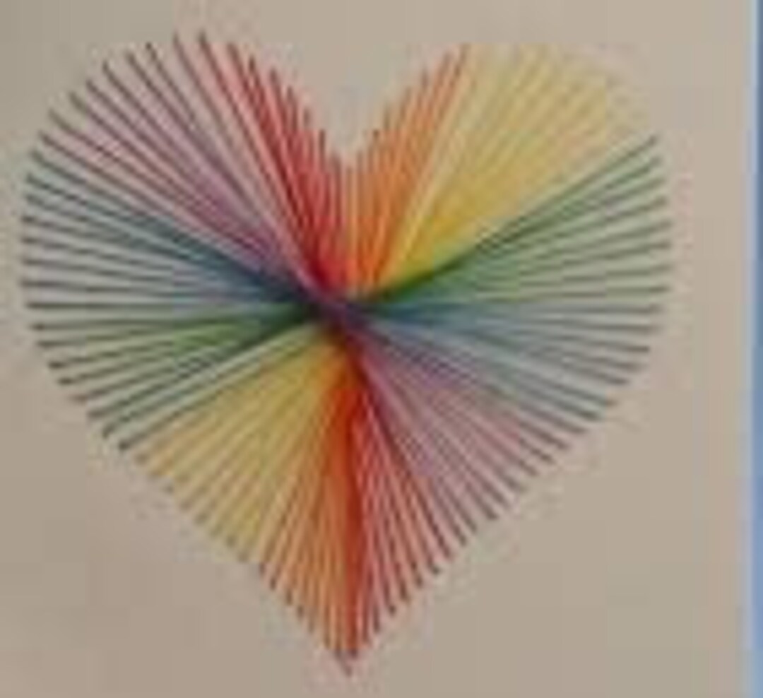 String Art DIY Kit/heart Outline - Etsy
