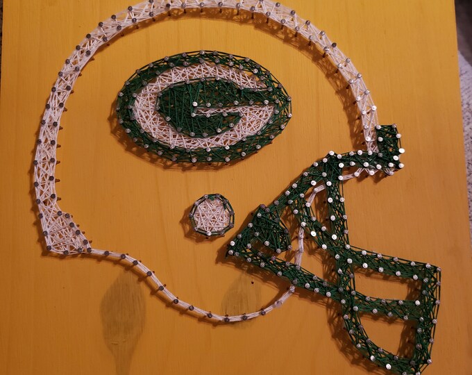 Packer String Art Football String Art Green and Gold String - Etsy