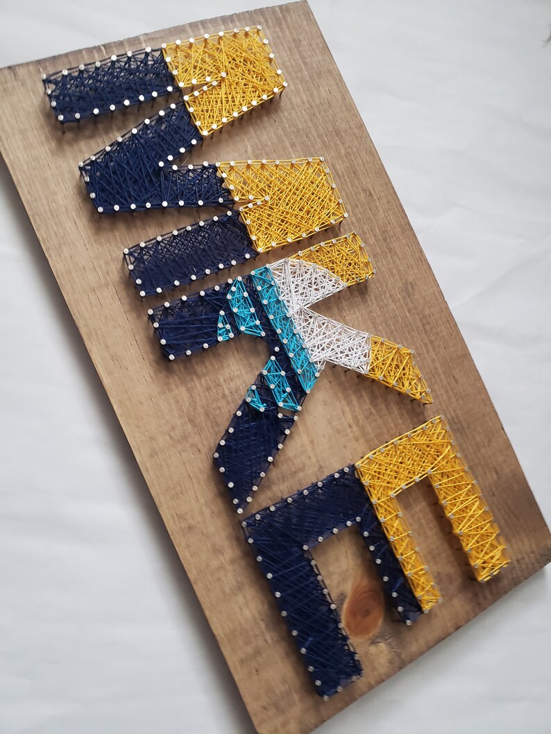 MKE String Art Sign/people's Flag/milwaukee Home/ - Etsy