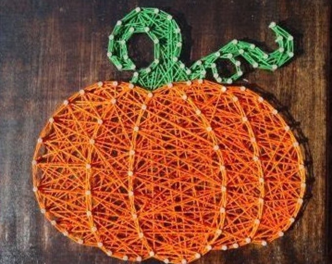 Fall Pumpkin String Art // Halloween Fall Decor - Etsy