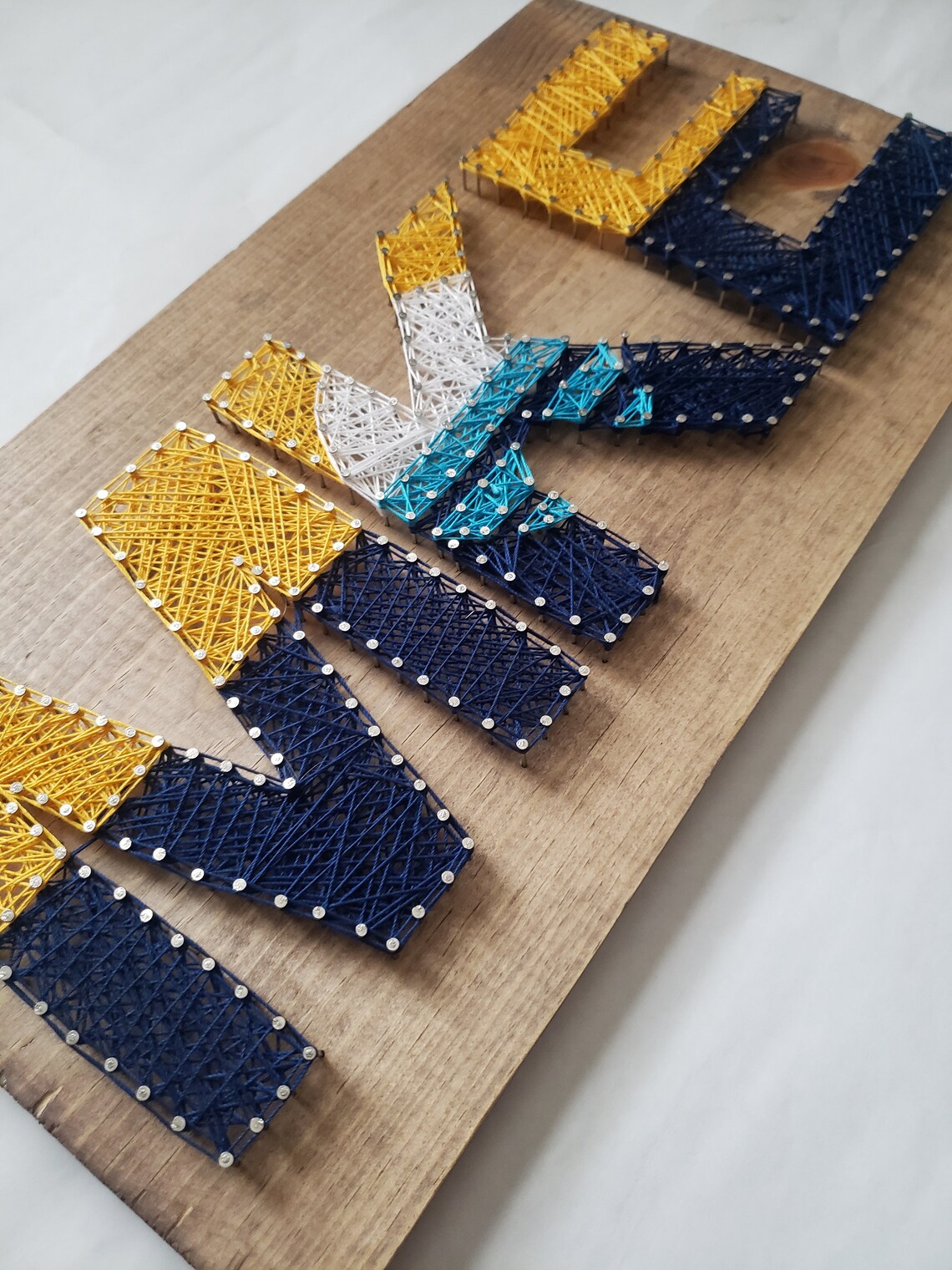 MKE String Art Sign/people's Flag/milwaukee Home/ - Etsy