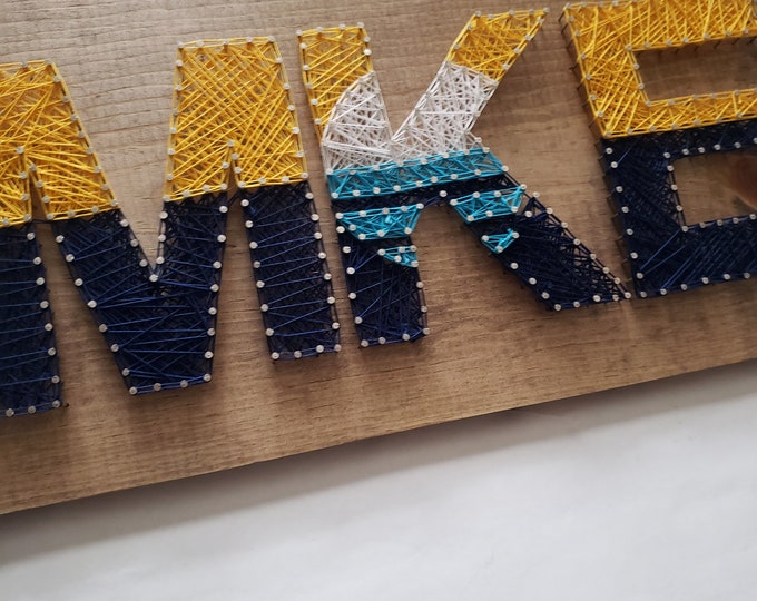 MKE String Art Sign/people's Flag/milwaukee Home/ - Etsy