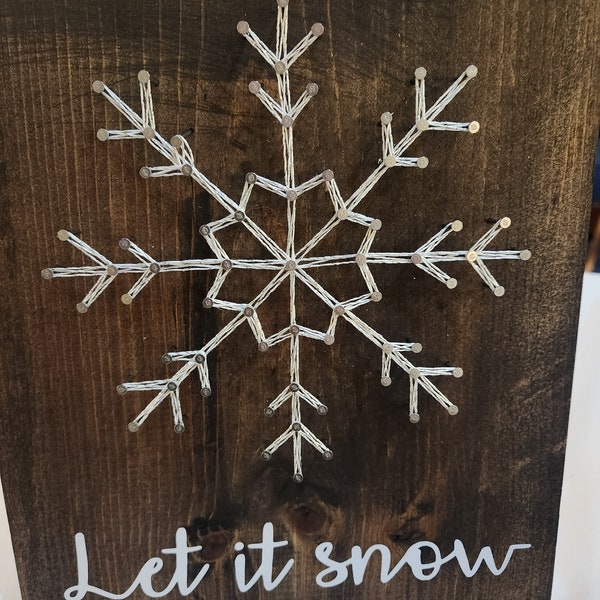 Snowflake String Art - Etsy