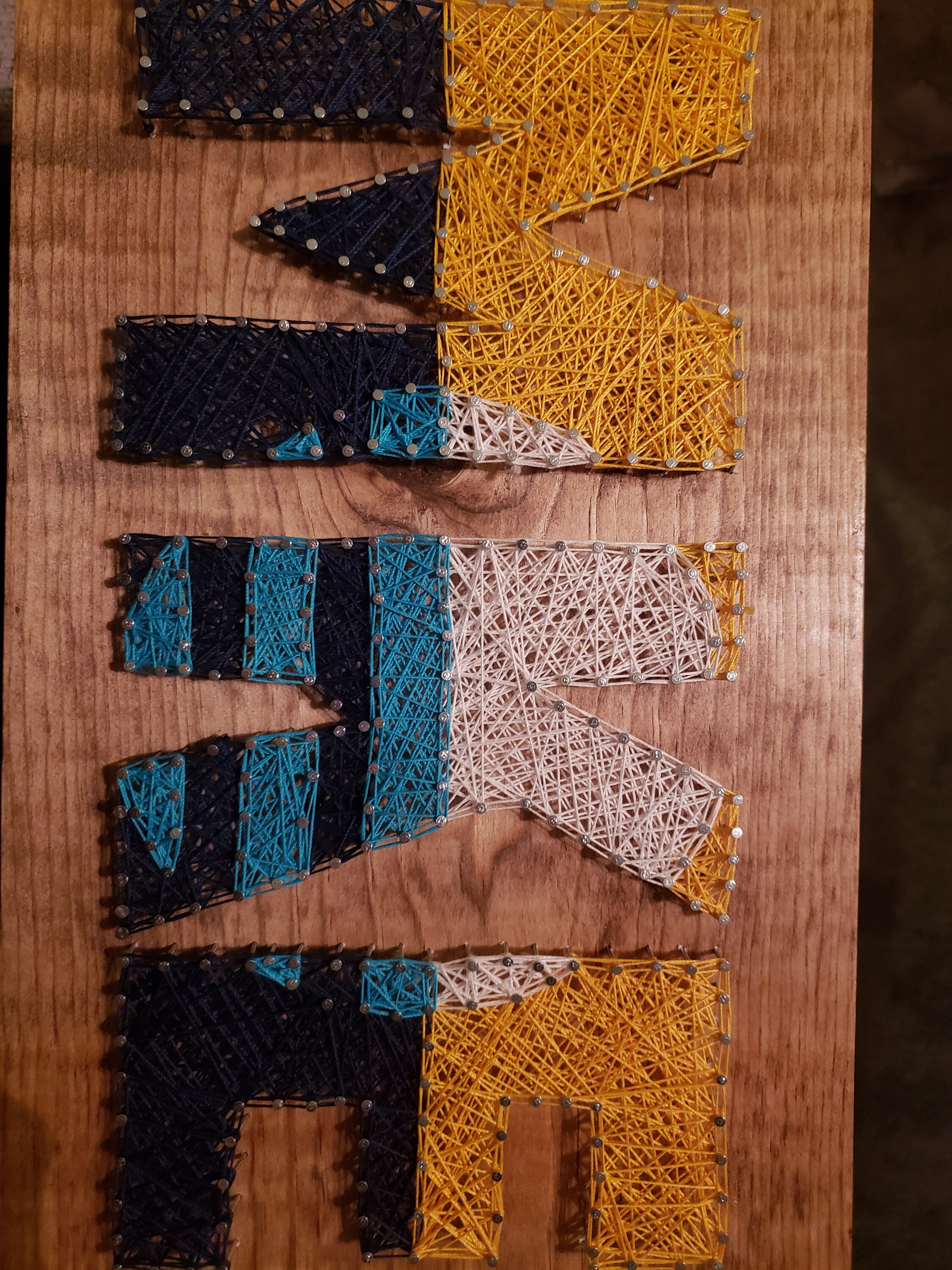 MKE String Art Sign/people's Flag/milwaukee Home/full - Etsy