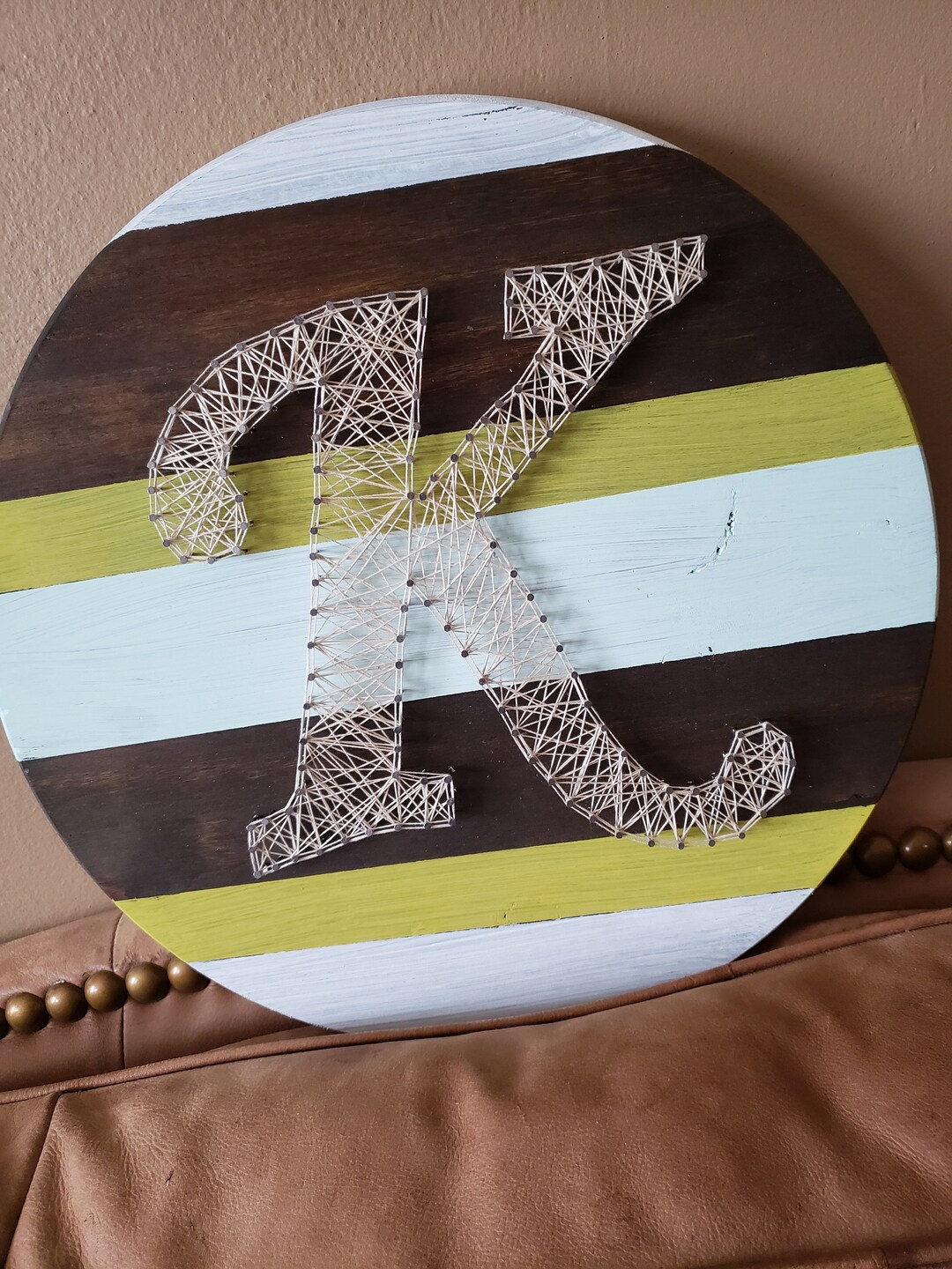 Monogram Wood String Art - Etsy