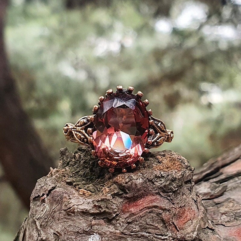 Natural Stone Ring - Etsy