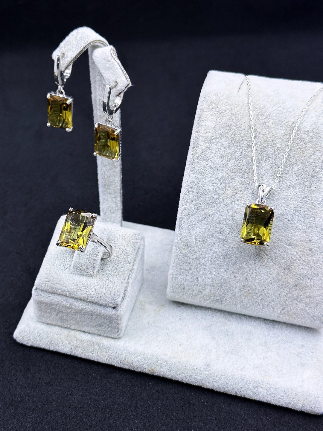 Zultanite Natural Gemstone Color Change Set,sterling Silver Turkish ...