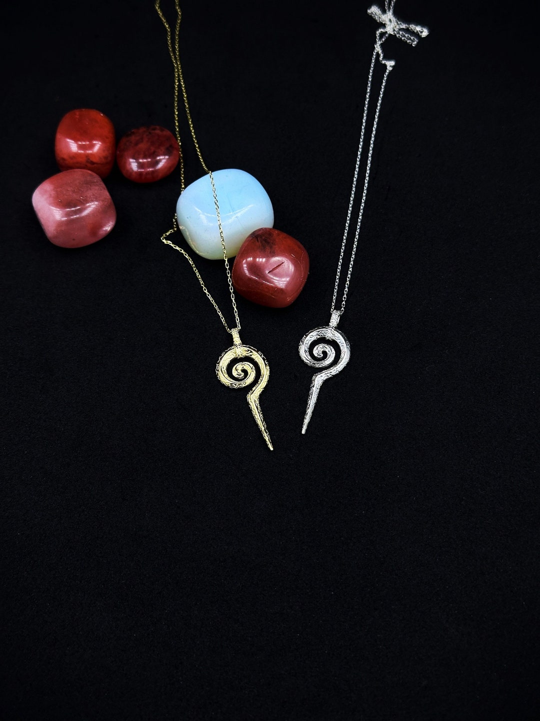 925 Sterling Silver Soul Talisman Women Necklace,gold Spirit Amulet ...