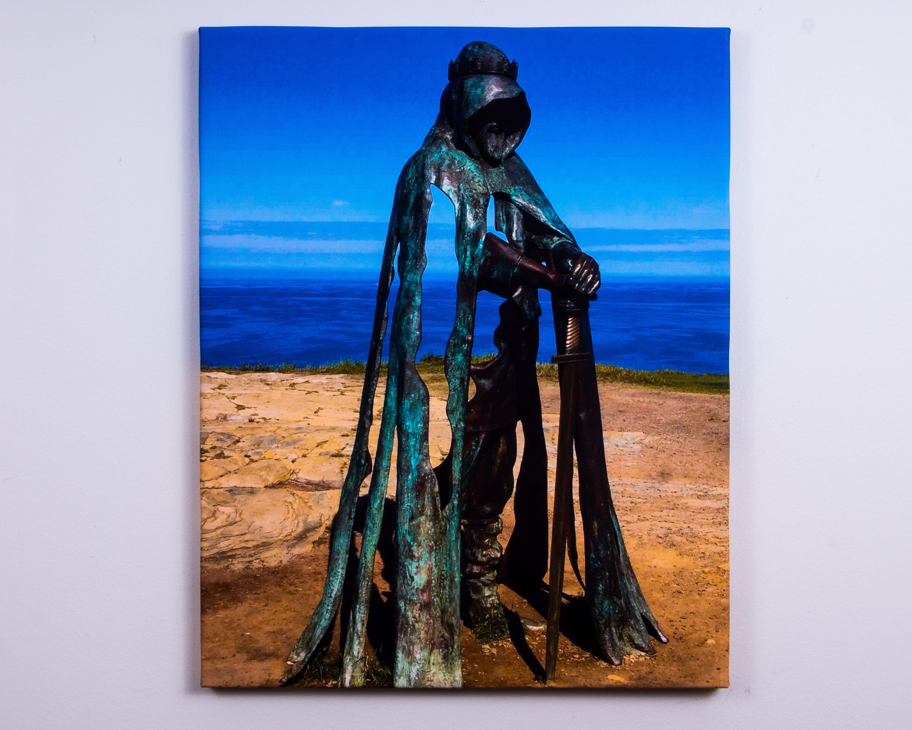 Gallos Bronze Statue, Tintagel Castle Photo Canvas - Etsy