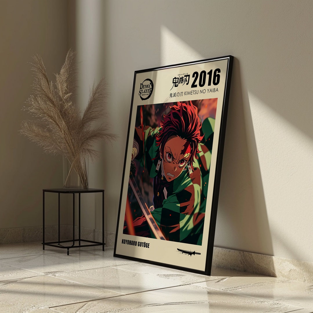 Demon Slayer Kimetsu No Yaiba Tanjiro Cover Anime Manga Fanart Premium ...