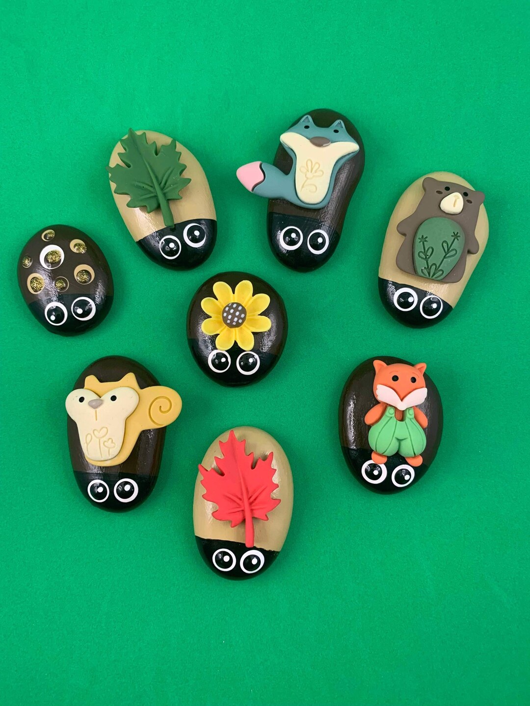 Camping Critters, Summer Decorations, Party Favors, Painted Rocks, Gift ...