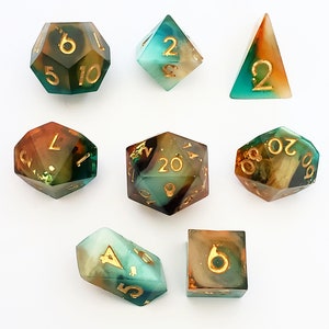 Dnd Dice "noble's Curse" | Handmade Dice | Sharp Edge Dice | Dungeons ...
