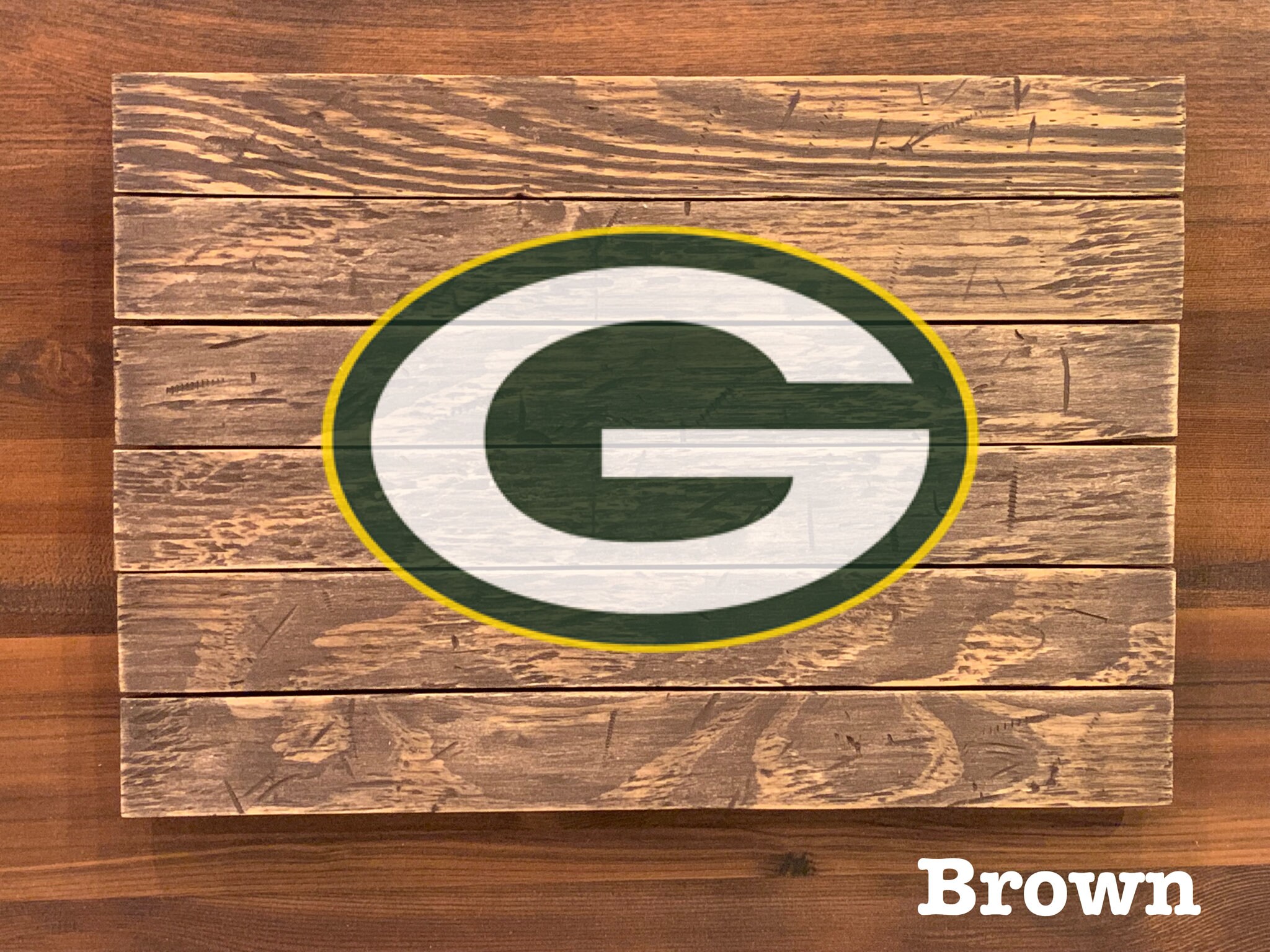 Green Bay Packers Wood Plank - Etsy