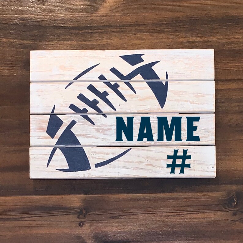 Personalized Football Wood Plank - Etsy