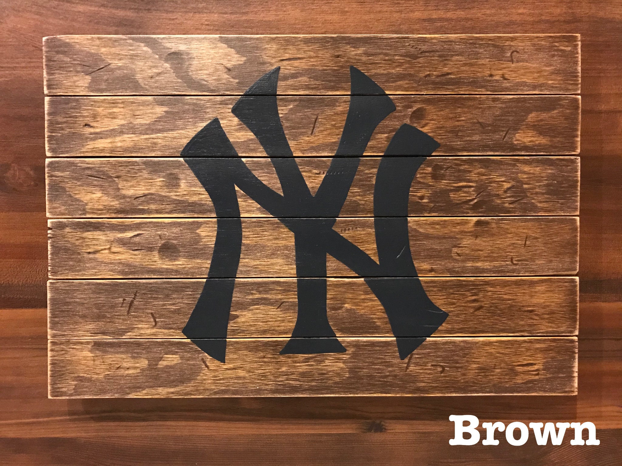 New York Yankees Wood Plank - Etsy