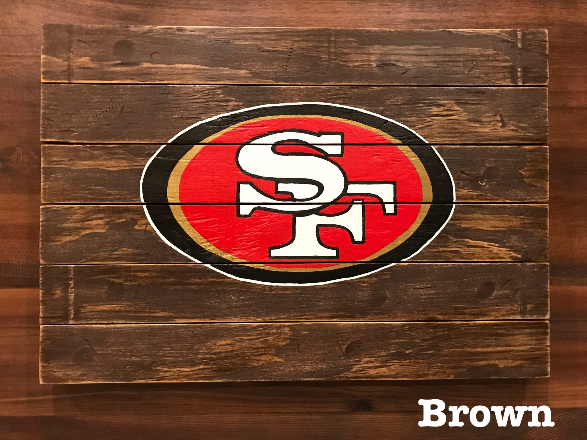 San Francisco 49ers Wood Plank - Etsy