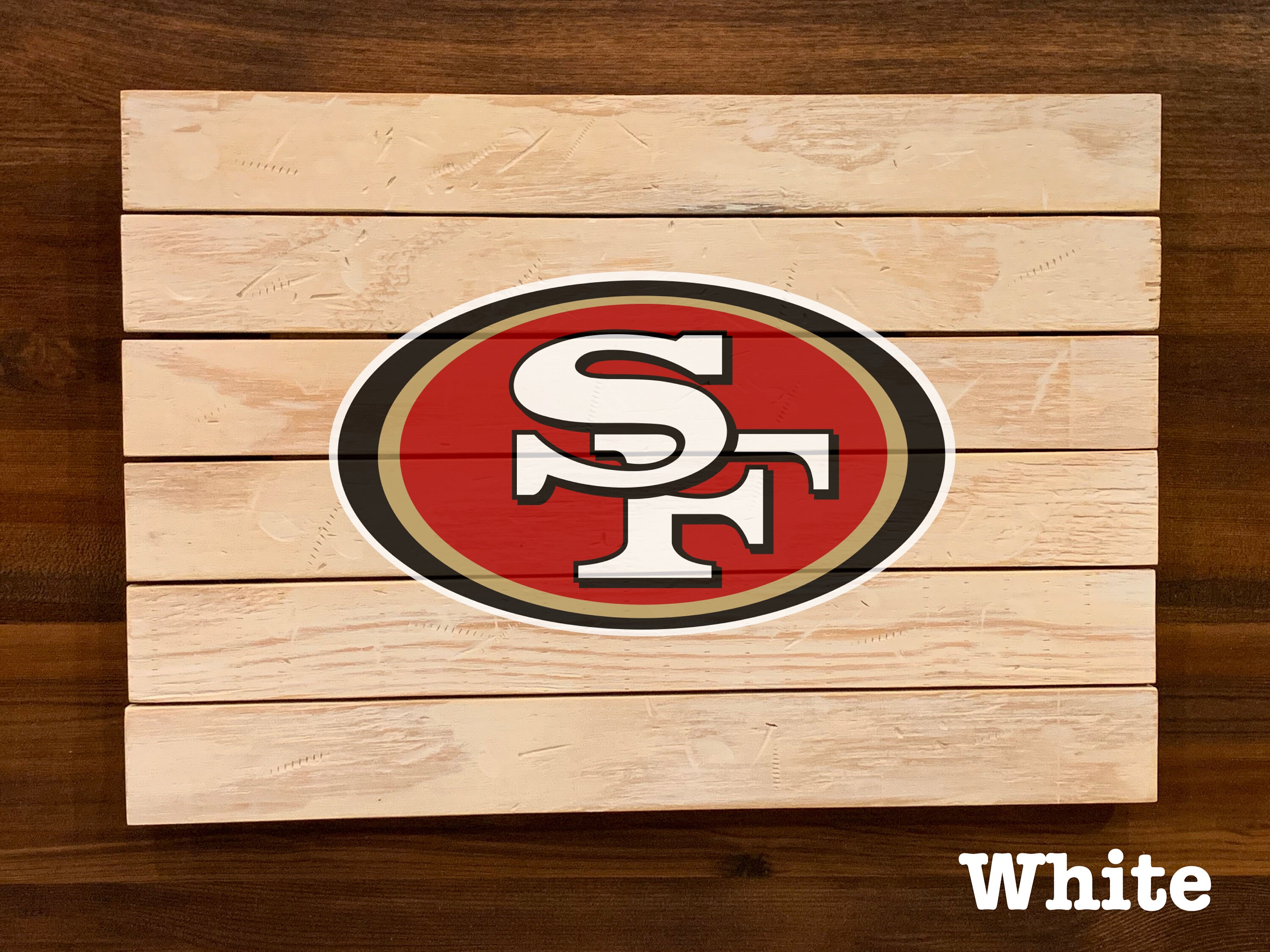San Francisco 49ers Wood Plank - Etsy