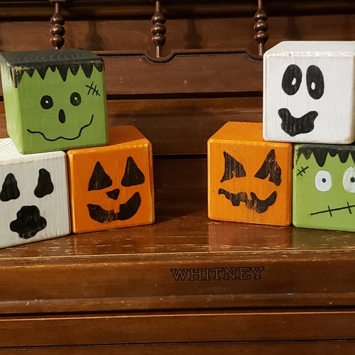 Halloween Blocks - Etsy