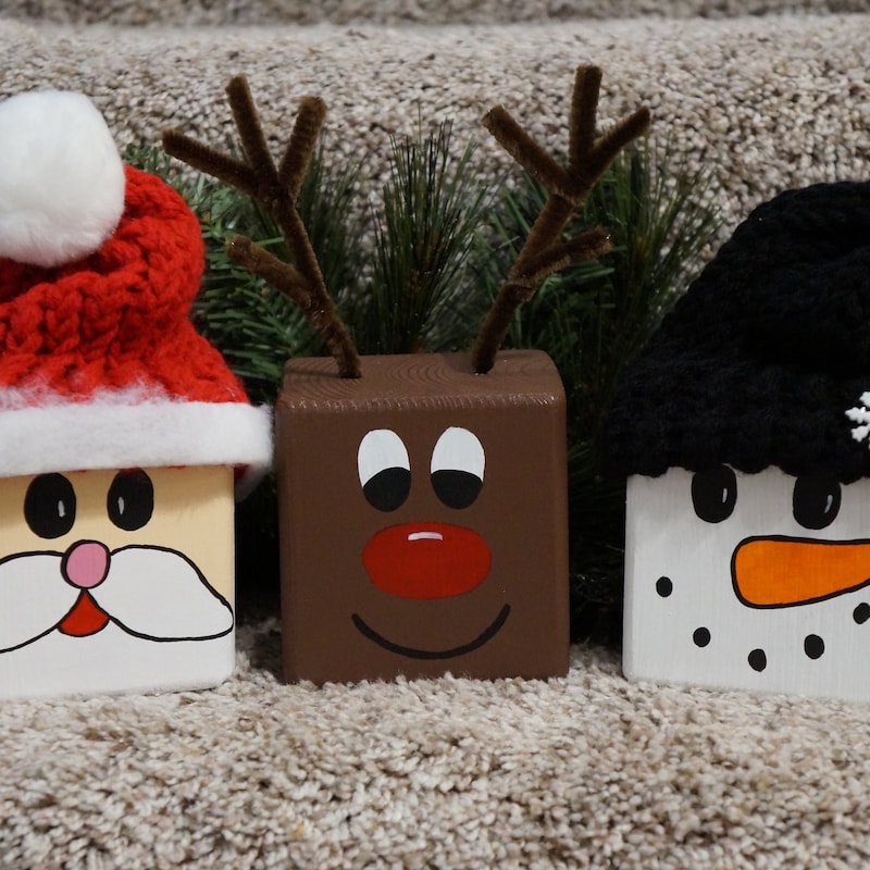 Christmas Blocks - Etsy