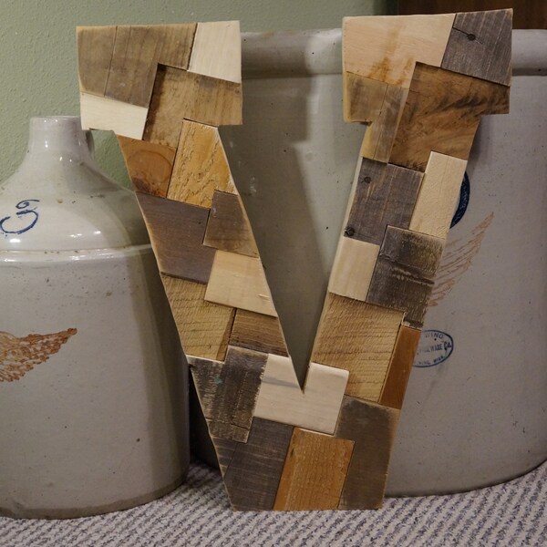 Wooden Letter V - Etsy