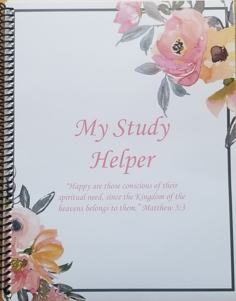 My Study Helper Spiral Notebook - Etsy