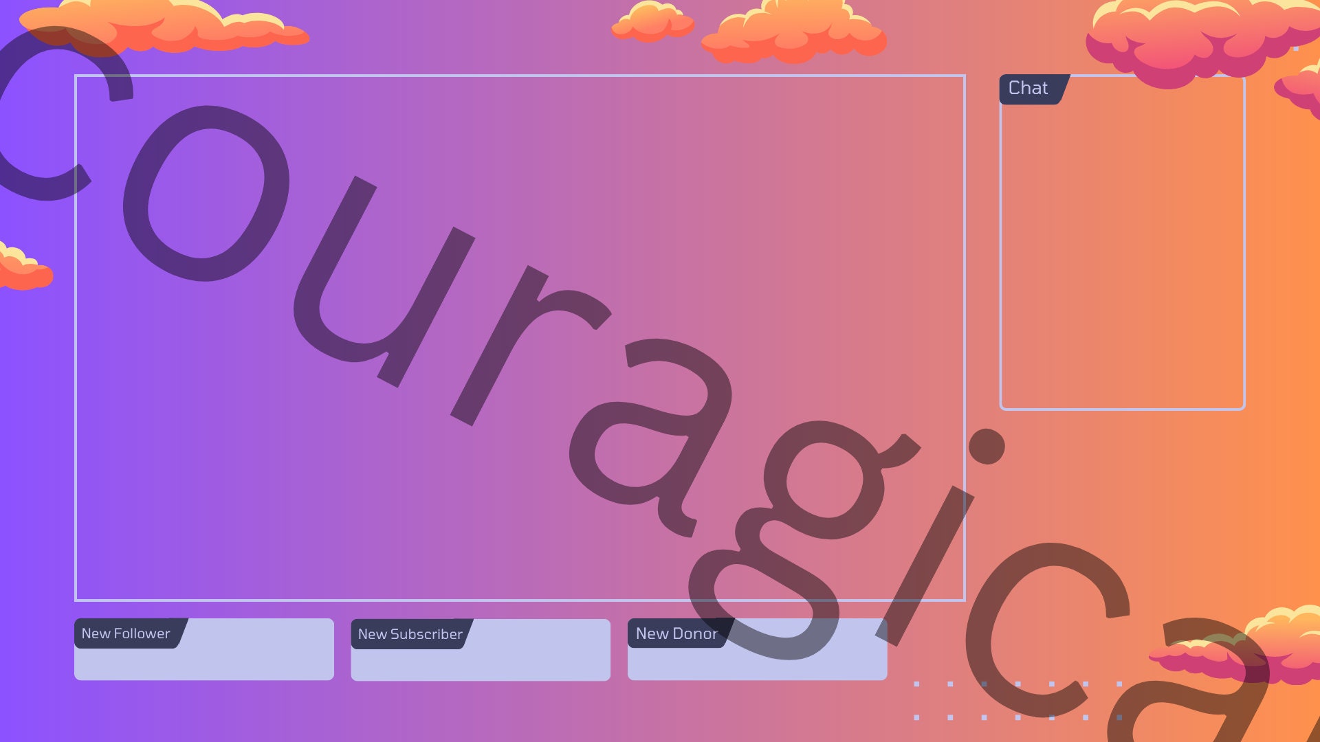 Sunset Stream Overlay Twitch Overlay Twitch Panels - Etsy