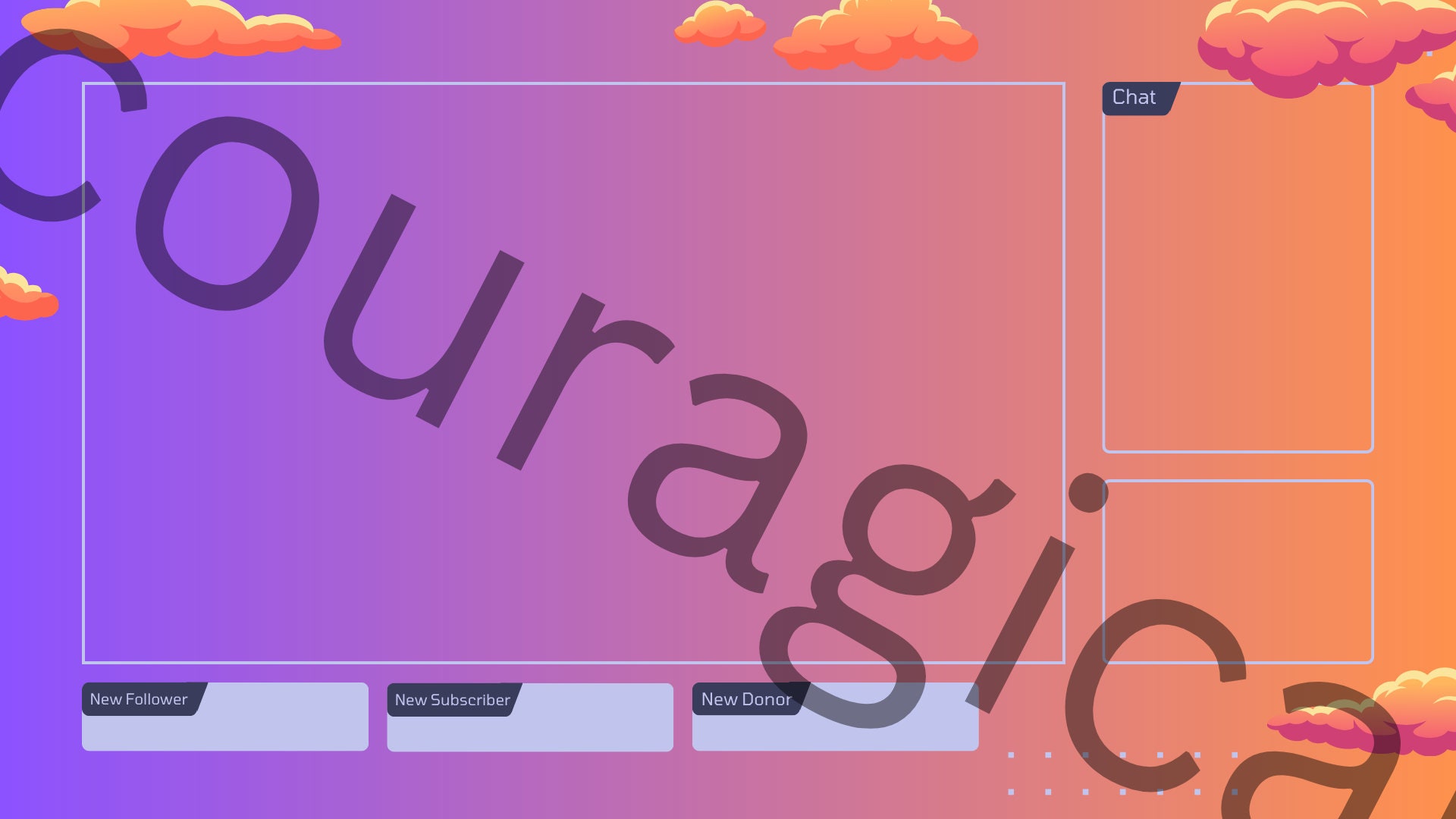 Sunset Stream Overlay Twitch Overlay Twitch Panels - Etsy