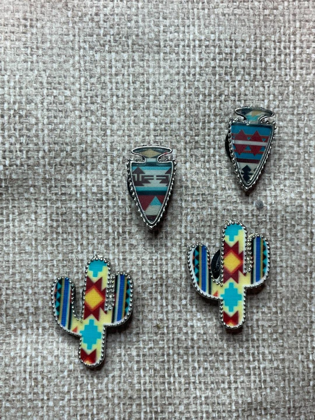 AZTEC CROC CHARMS] Cactus Charm] Arrowhead Charm - Etsy