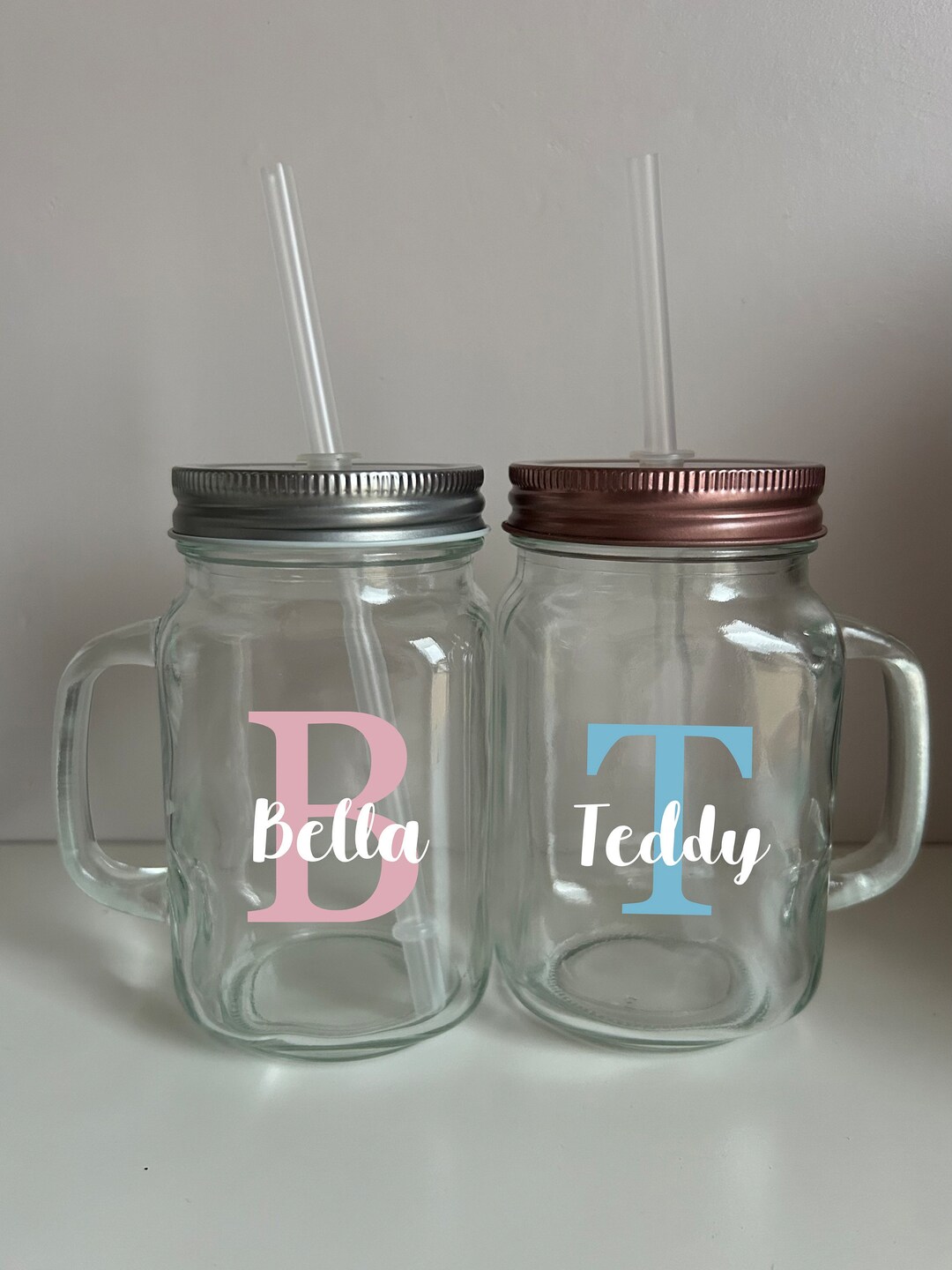 Personalised Glass Mason Jar, Custom Drinks Jar Gift - Etsy