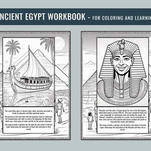 Ancient Egypt Mini Study Printable Workbook - for Coloring and Learning ...
