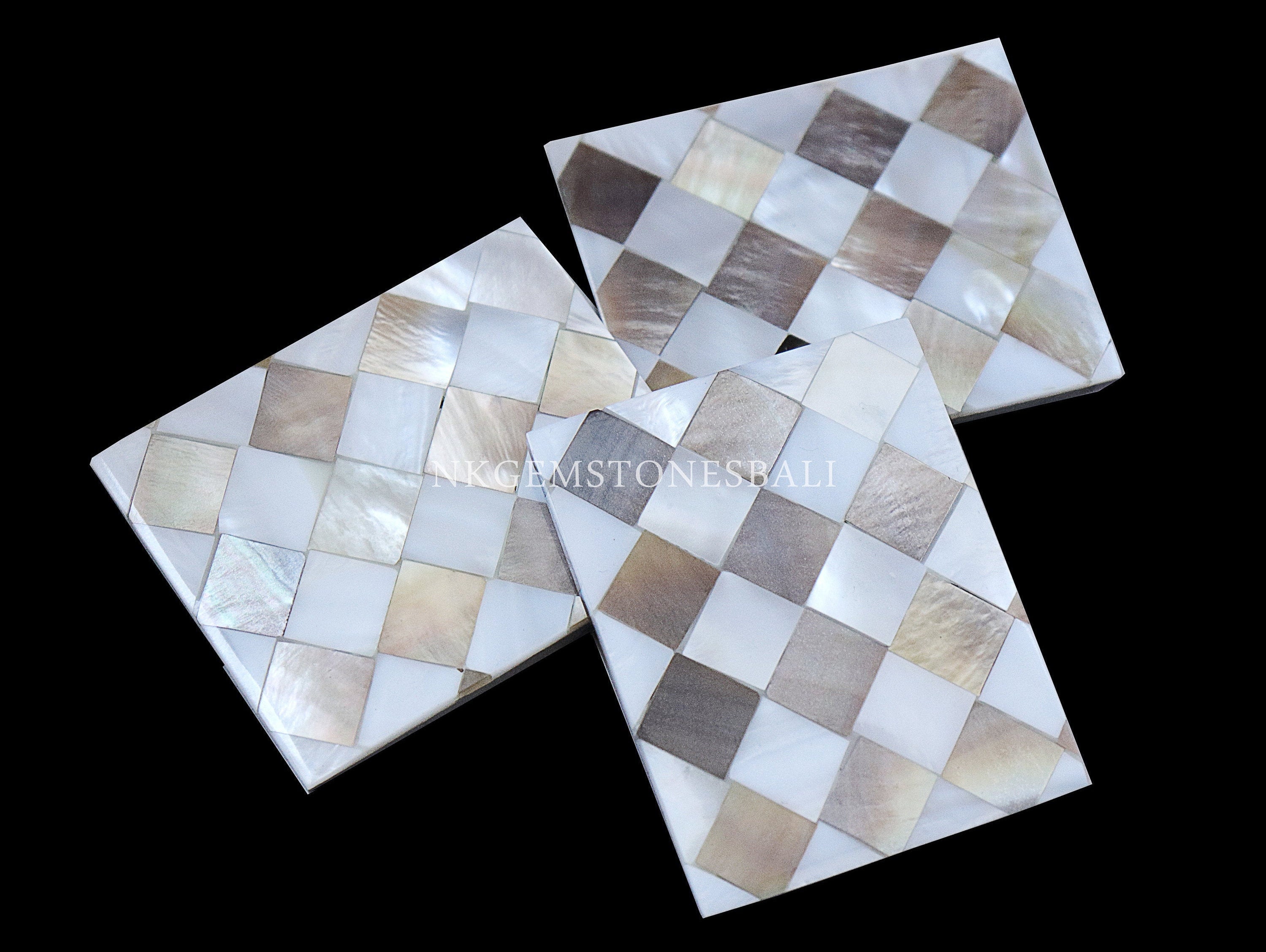 Natural Shell 43x53 Mm Octagon Loose Cabochon Chess Board - Etsy