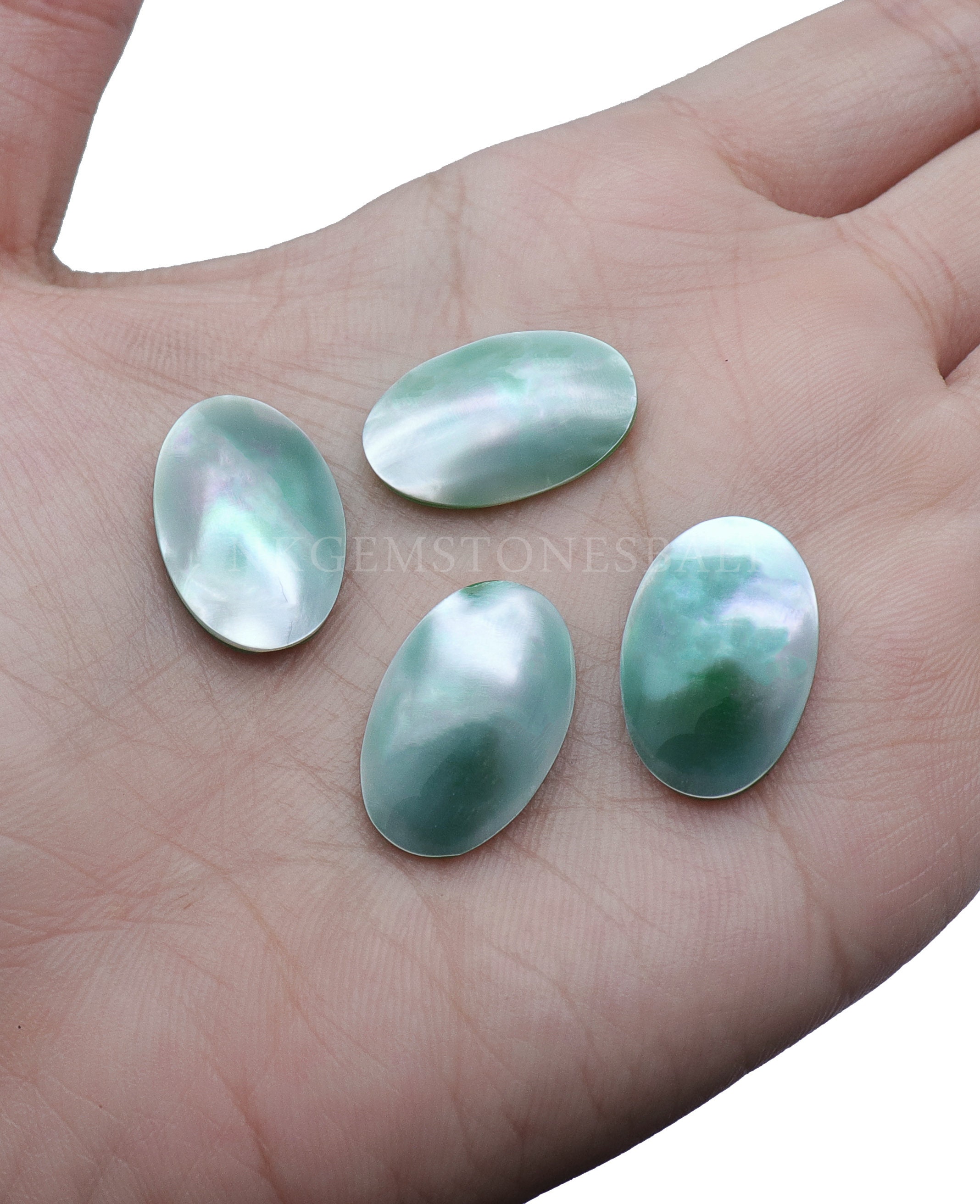 Natural Green Shell 10x14mm13x20mm20x33mm Calibrated Oval | Etsy