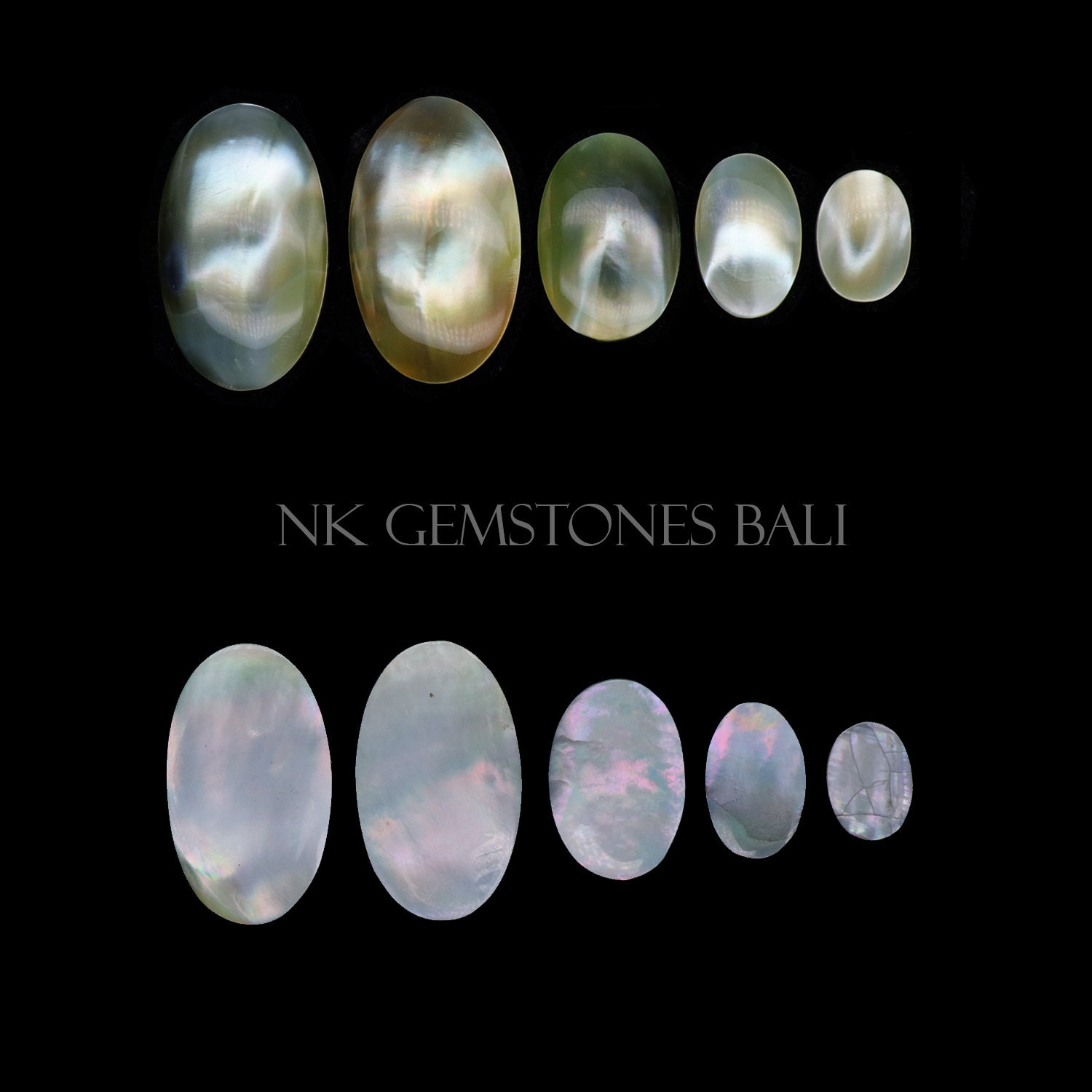 Natural Gold Muschel Oval Cabochon Nicht Papier Dünn Goldene Ovale ...