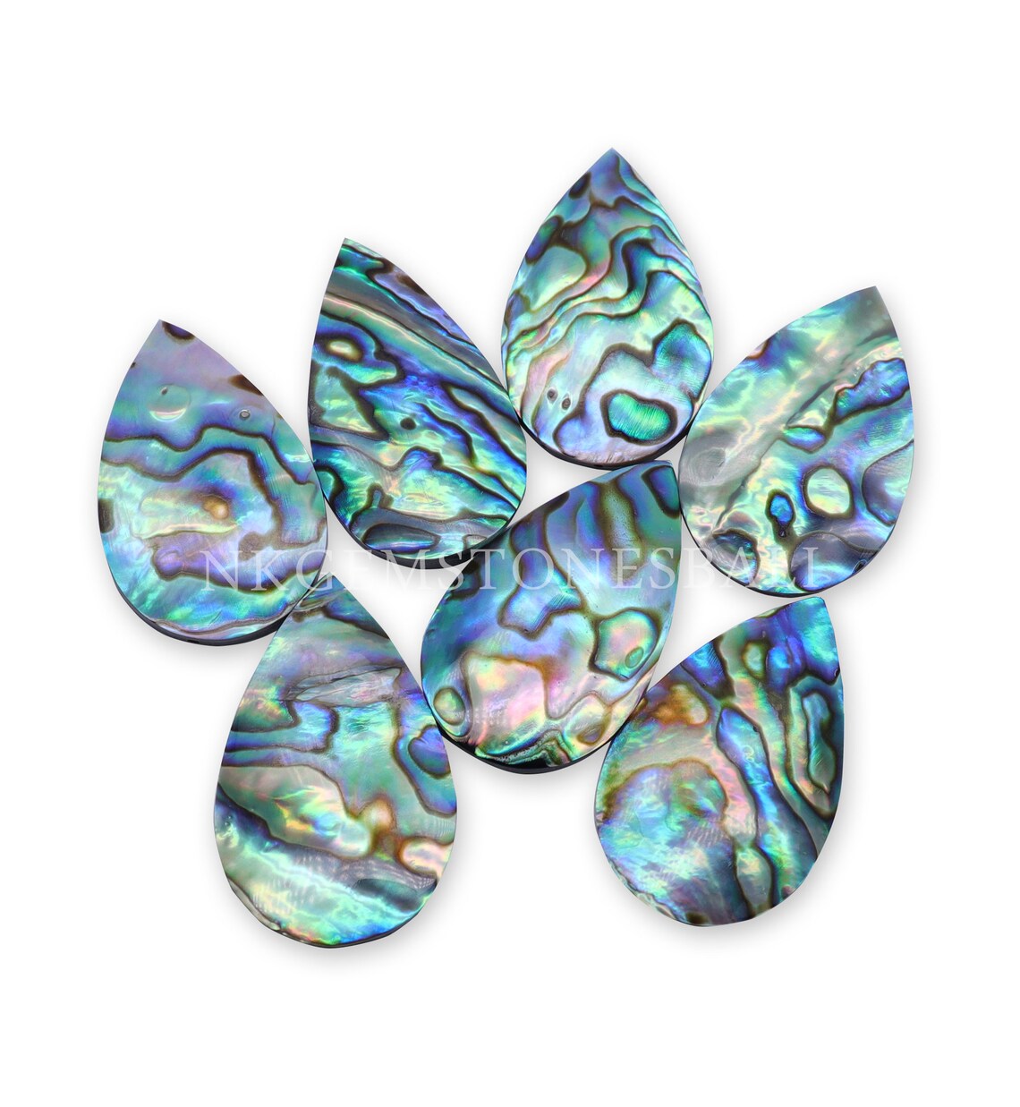 Natural Abalone Paua Shell Pears Cabochon Calibrated Sizes L - Etsy