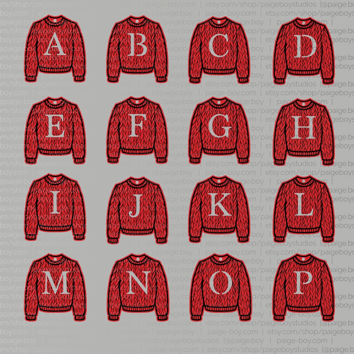 Weasley Sweater Layered Tag SVG HP Fan Art SVG / Vector - Etsy