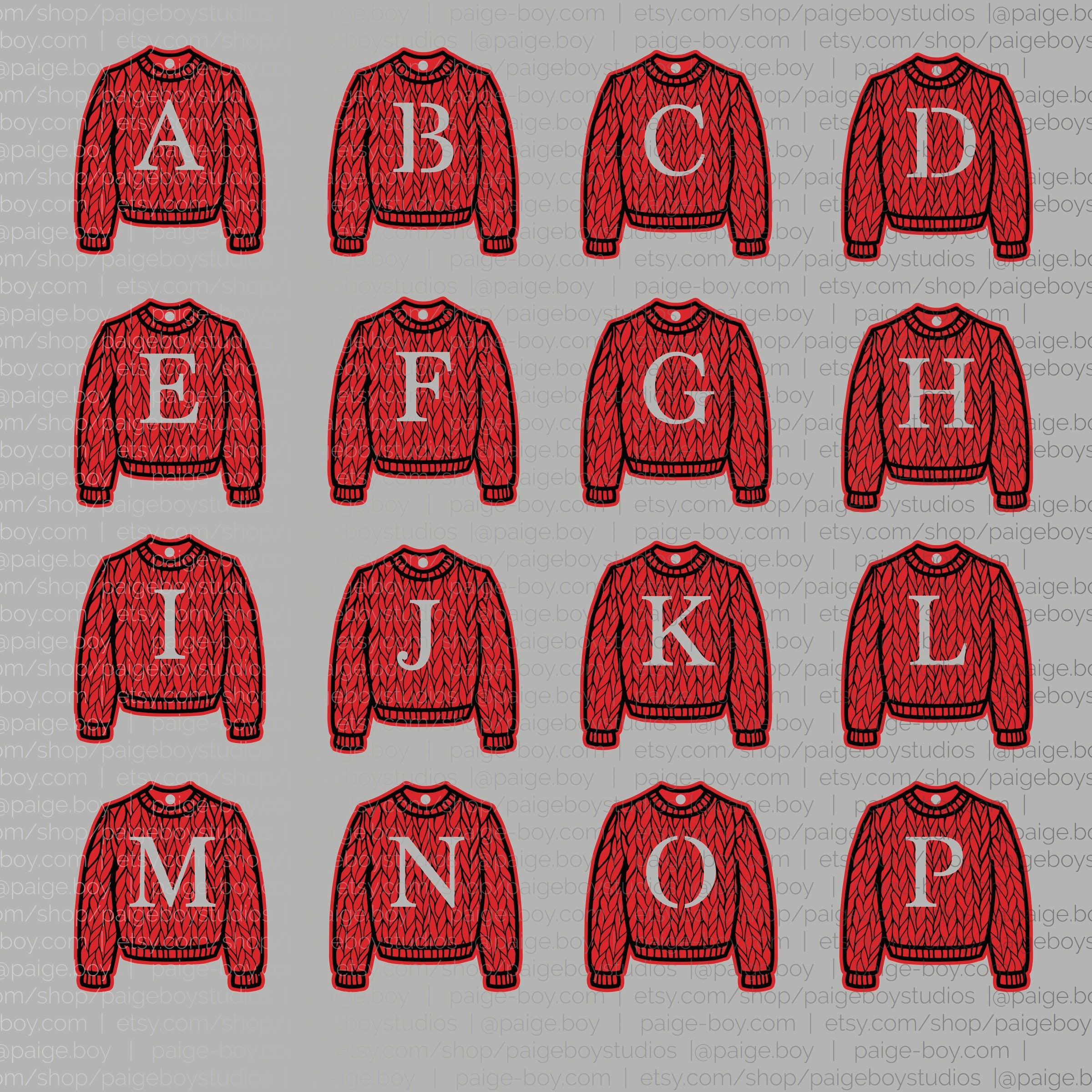 Weasley Sweater Layered Tag SVG - HP Fan Art - SVG / Vector File for ...