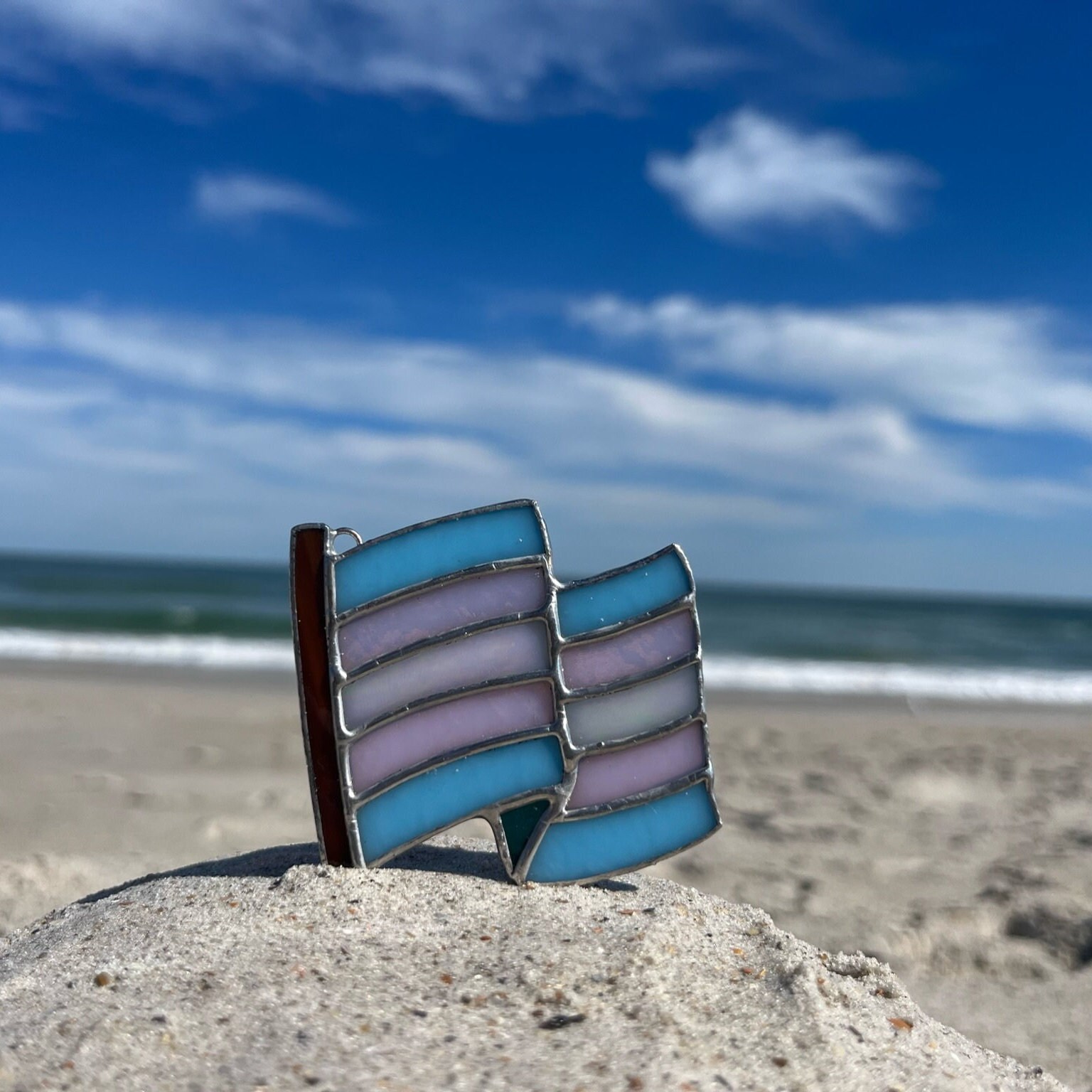 Transgender Pride Flag Stained Glass Window Hanging & - Etsy