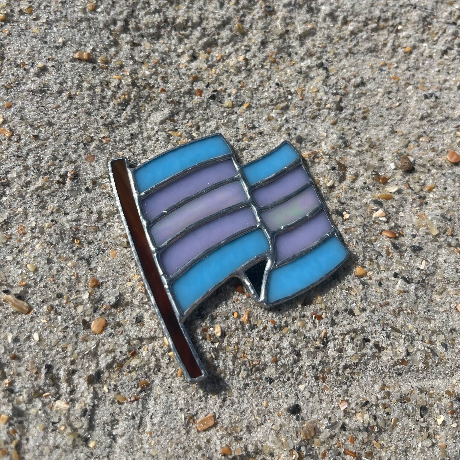 Transgender Pride Flag Stained Glass Window Hanging & - Etsy