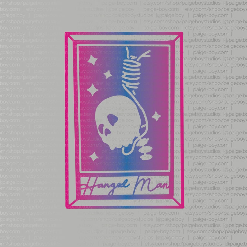 The Hanged Man SVG Vector File for Cricut Glowforge or - Etsy