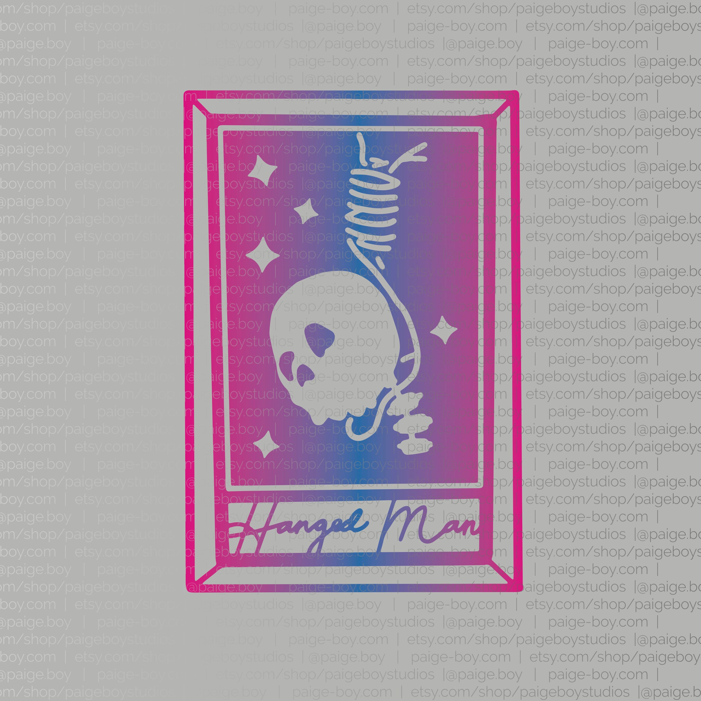 The Hanged Man - SVG + Vector File for Cricut, Glowforge, or Laser ...