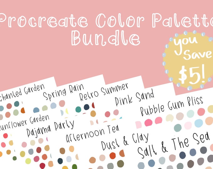 Procreate Color Palette Bundle - Etsy