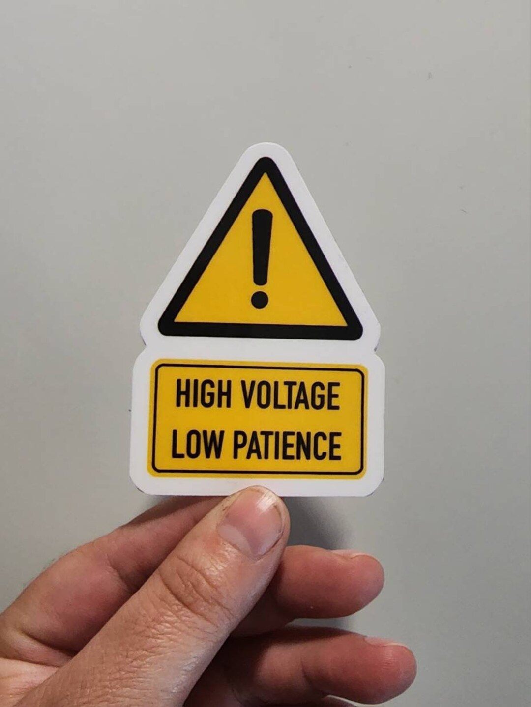 High Voltage Low Patience Woman Female Electrician Sticker - Etsy