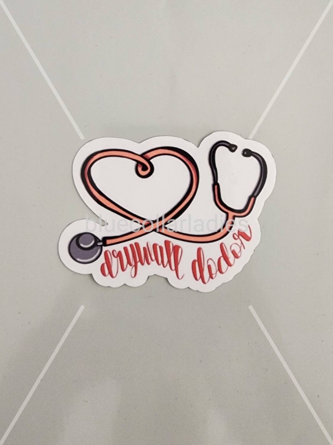 Sticker Drywall Doctor Stethoscope Female Drywaller Woman - Etsy