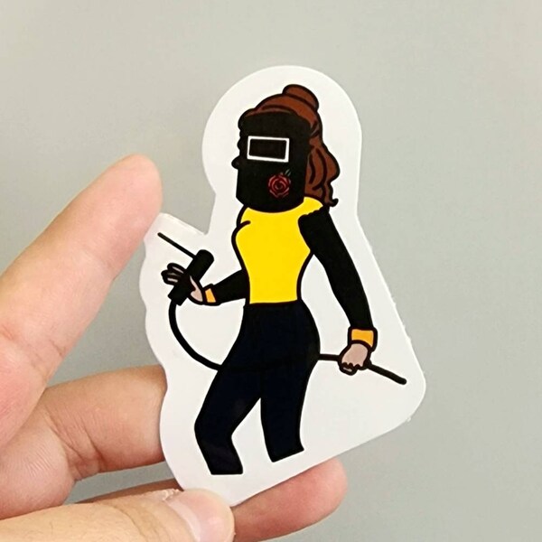 Female Welding Stickers - Etsy