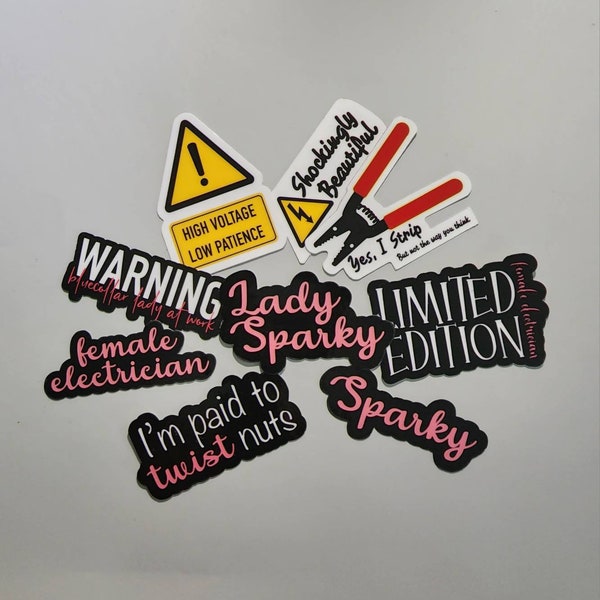 Electrician Stickers - Etsy