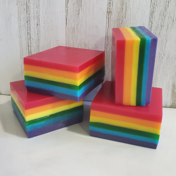 Rainbow Soap - Etsy