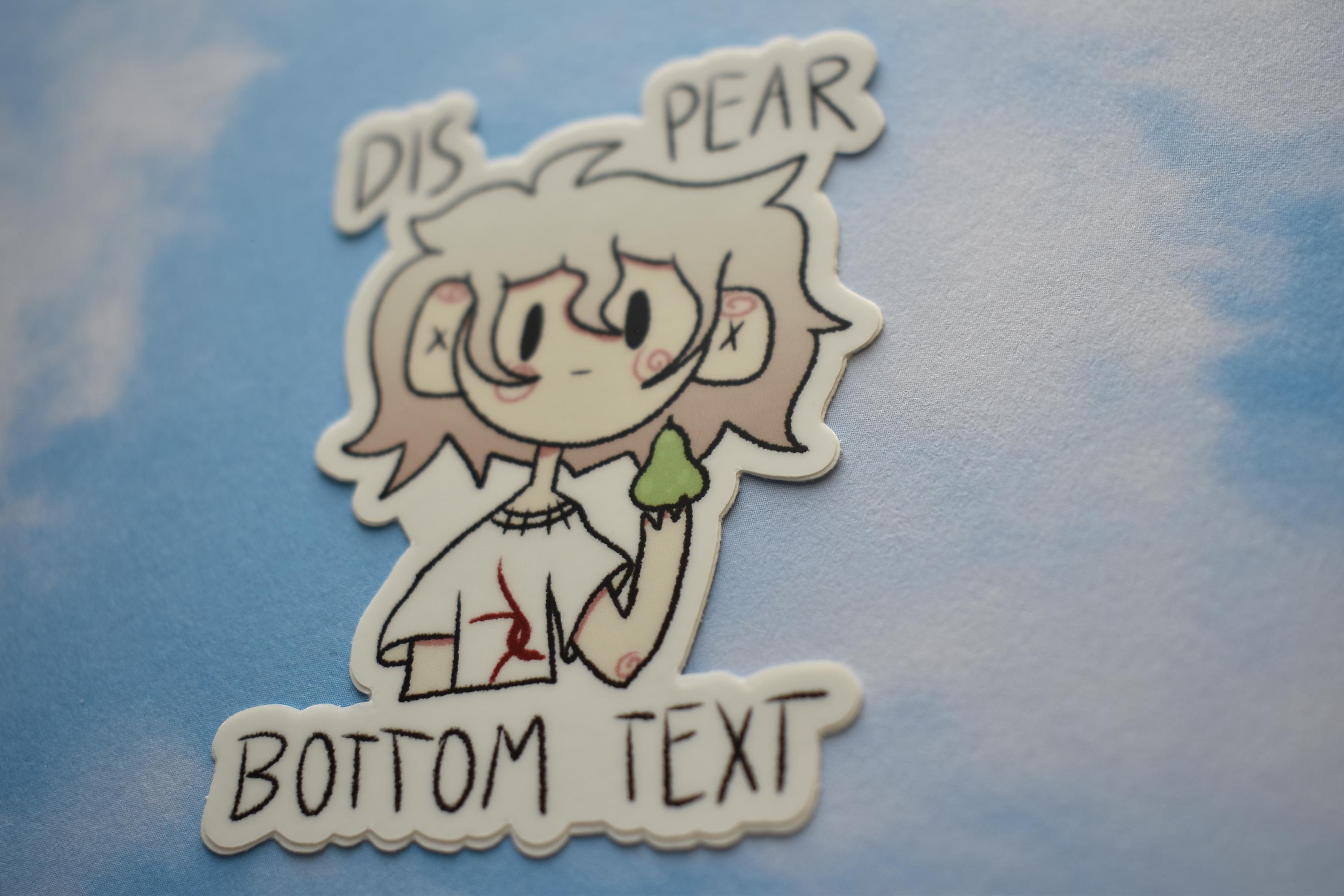Dis Pear Nagito Komaeda 3" Weatherproof Sticker - Etsy