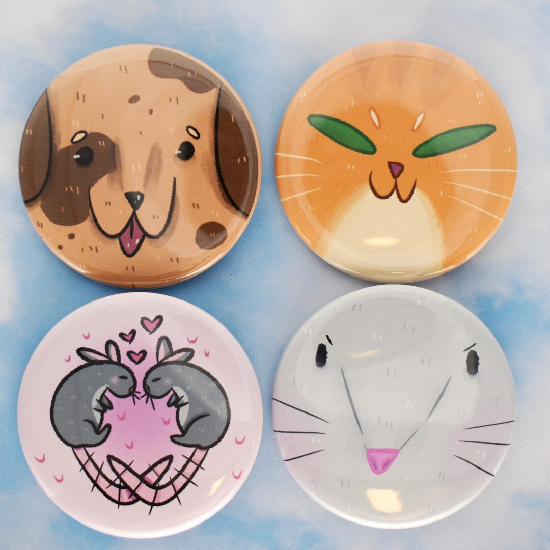 2.25" Animal Buttons - Etsy